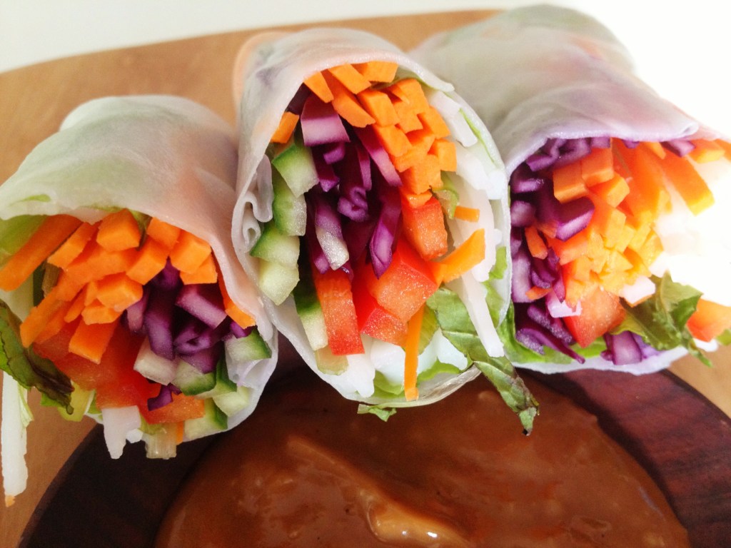 Mood: Colourful-Veggie Fresh Salad Rolls | moodylittlekitchen